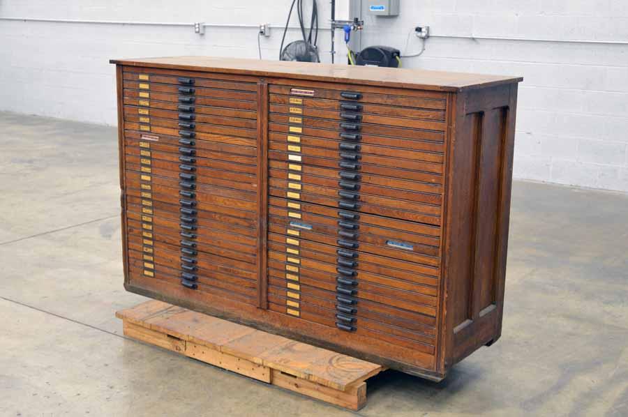 Lot #121: Hamilton Type Cabinet - More than 100 Years Old - WireBids